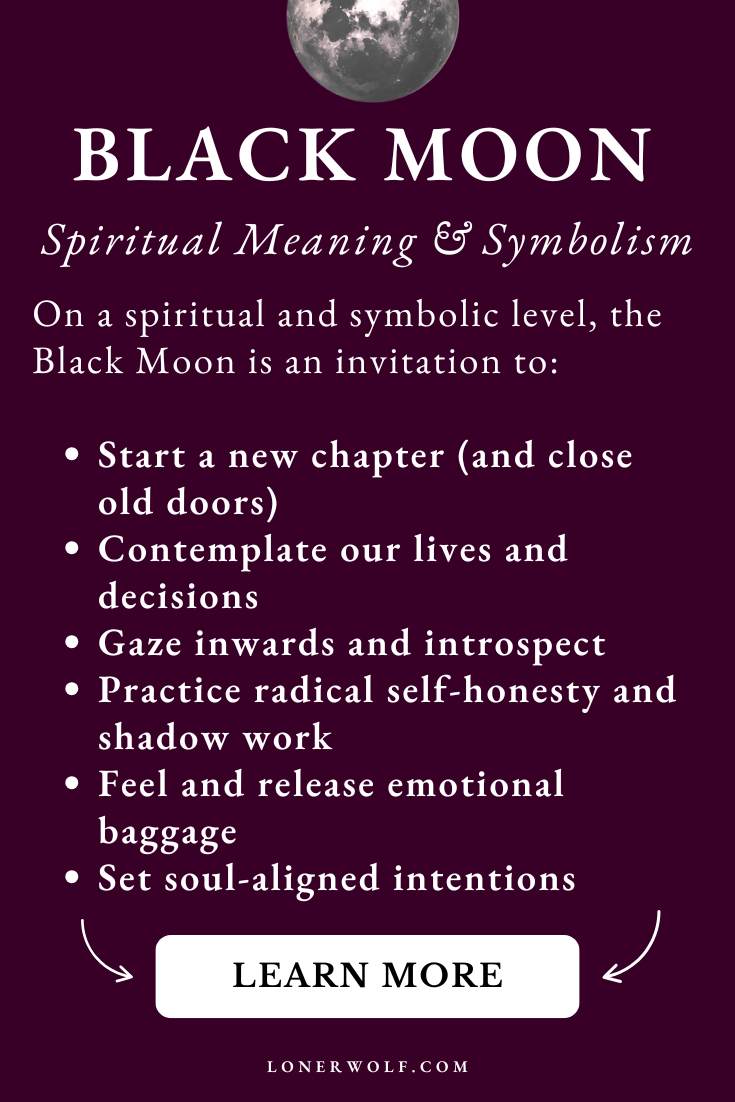 Black Moon Spiritual Meaning & Symbolism ⋆ LonerWolf